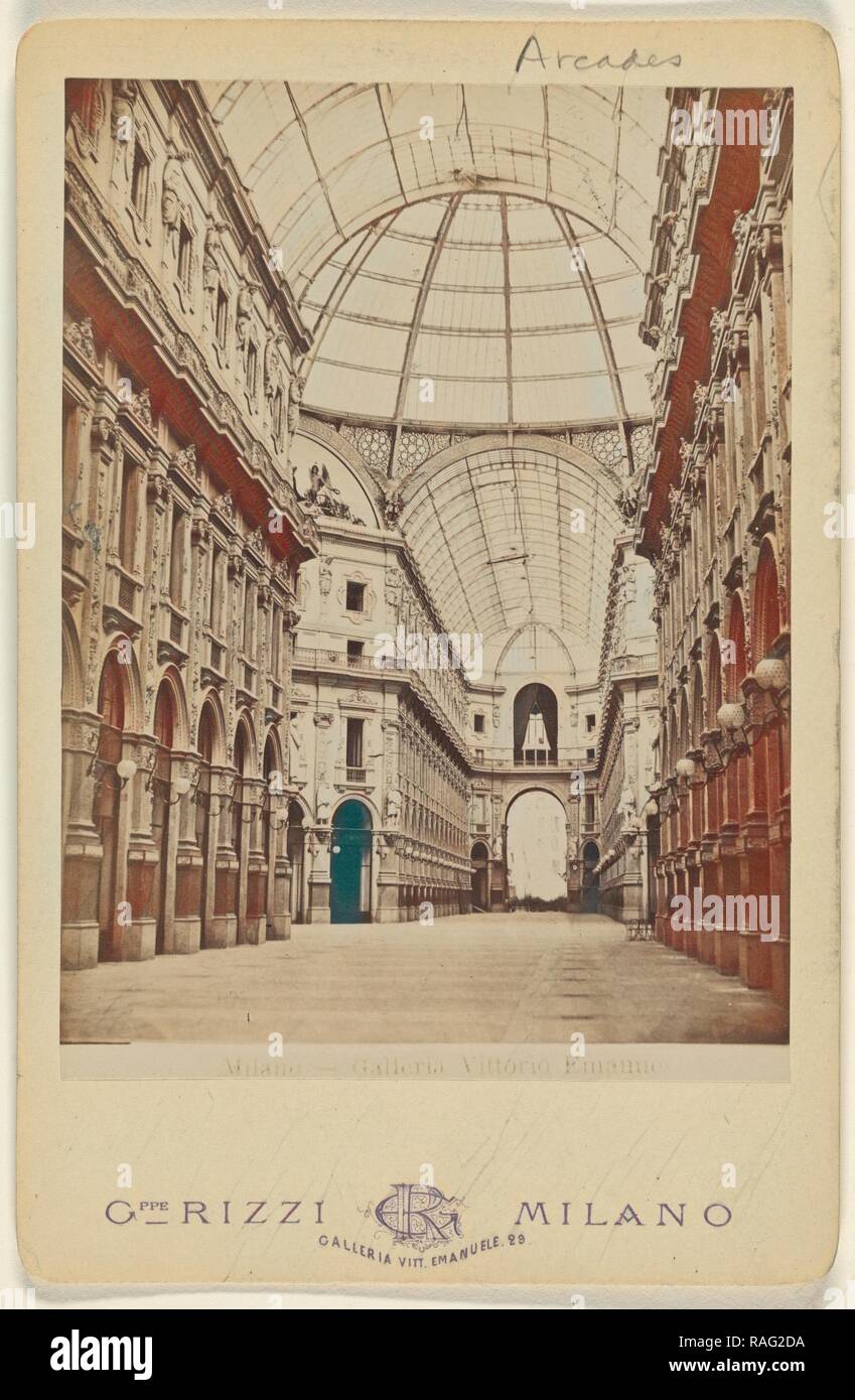 Milano - Gallerie Vittorio Emanuel, Giuseppe Rizzi (Italian, active ...