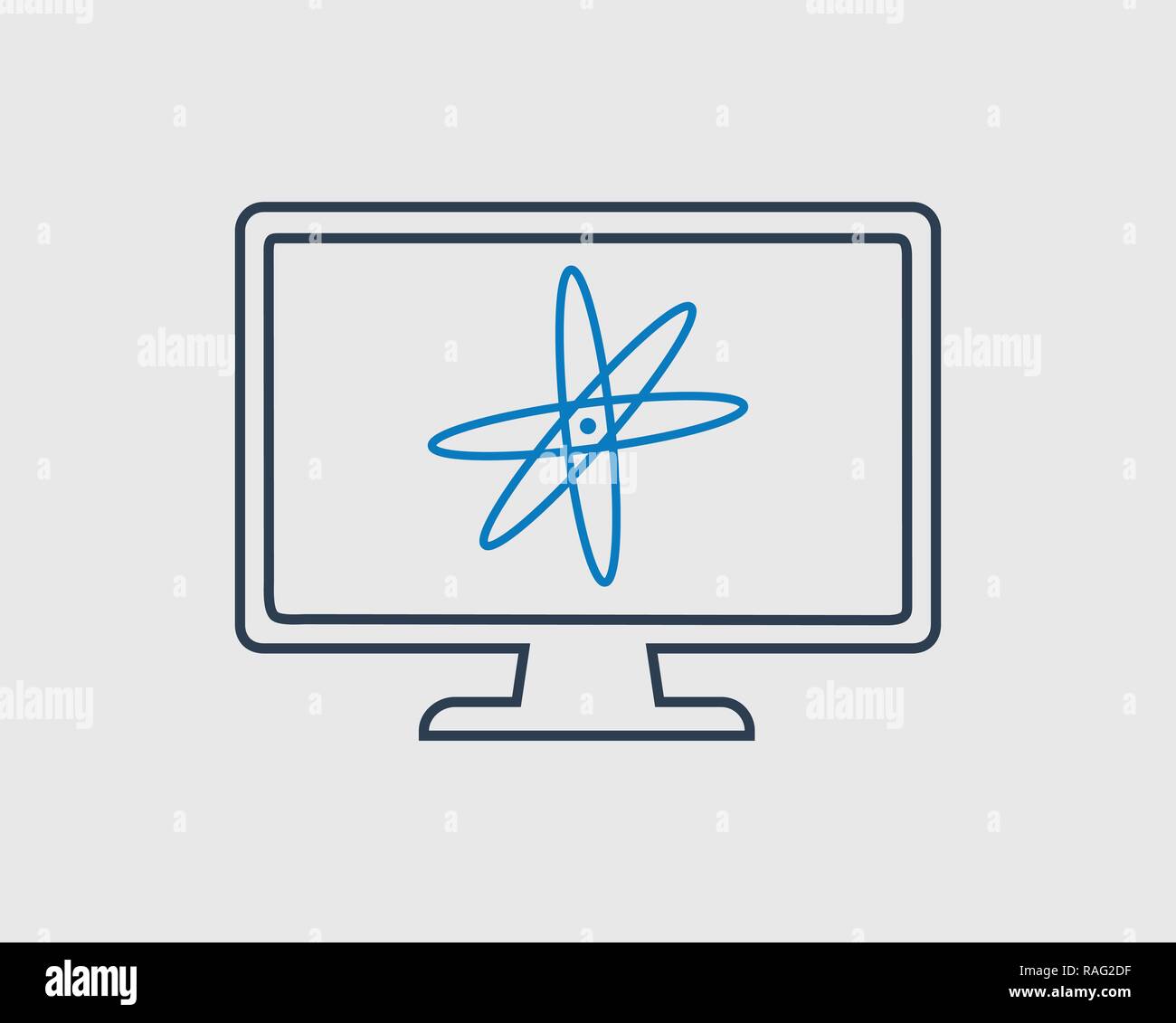 Molecular model computer screen hi-res stock photography and images - Alamy