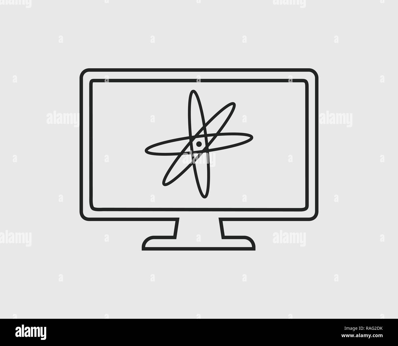 Molecular model computer screen hi-res stock photography and images - Alamy