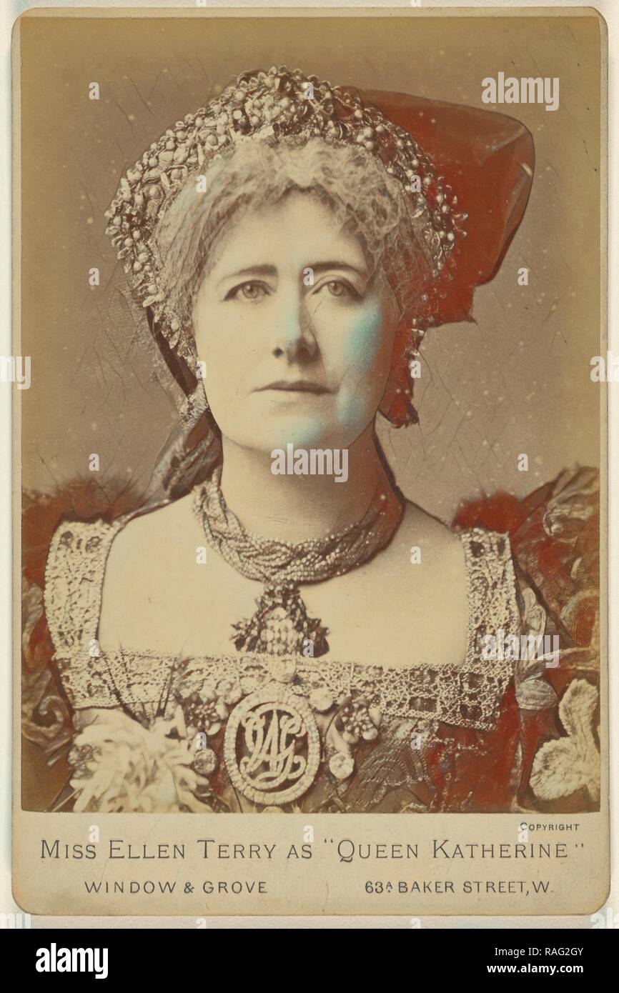 Miss Ellen Terry as Queen Katherine, Window & Grove, 1880s, Albumen ...