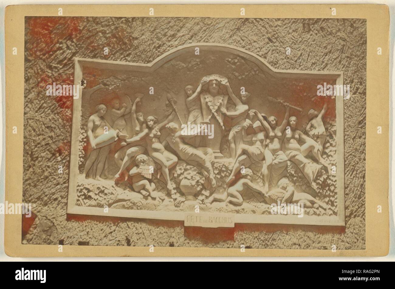 Fete de Bacchus a frieze by Navlet, French, about 1890, Albumen silver ...