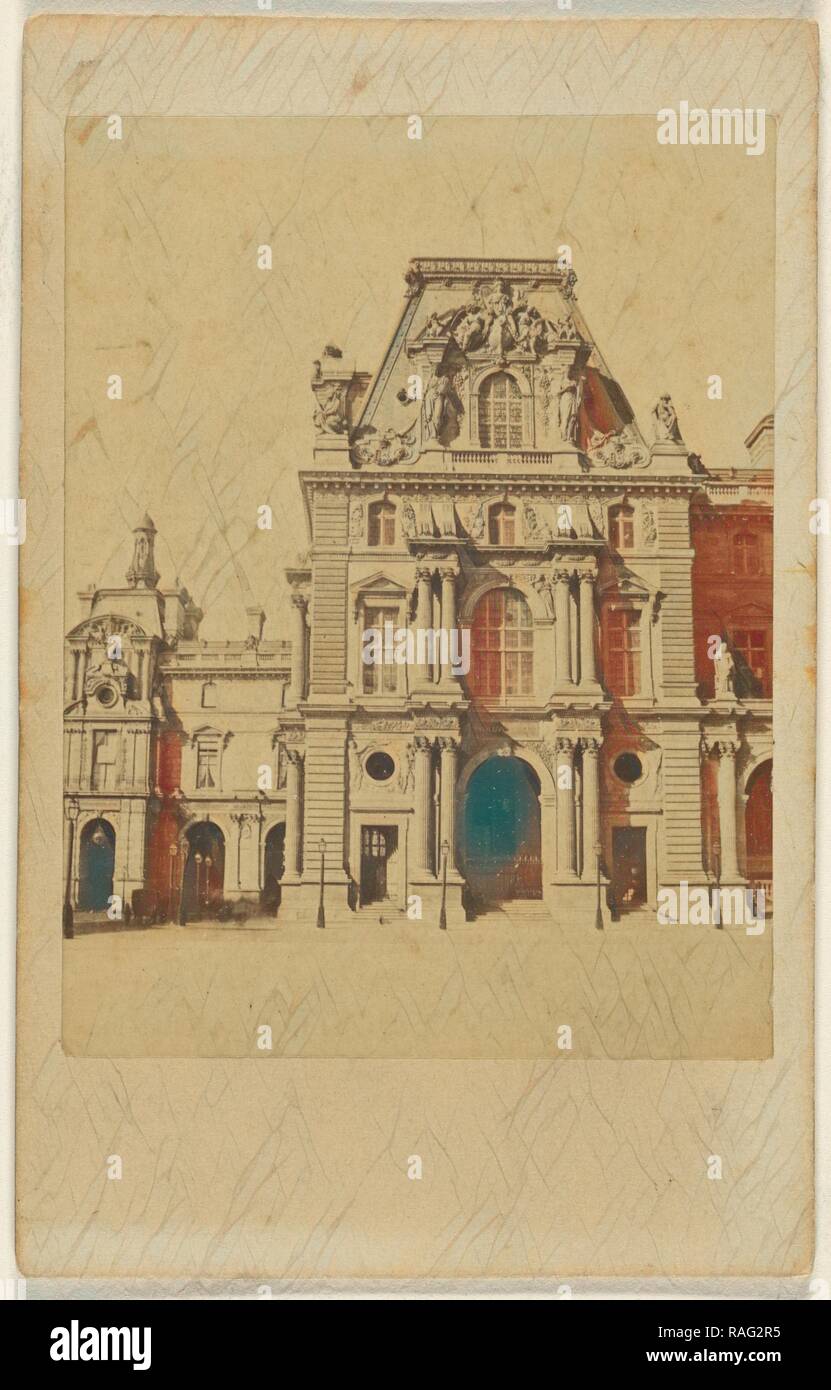 Louvre, French, about 1868, Albumen silver print. Reimagined by Gibon ...