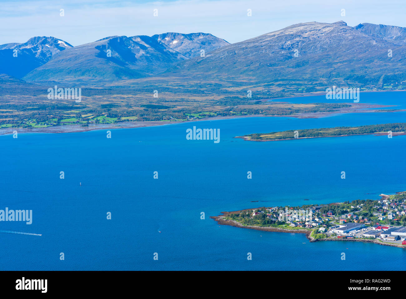 Aerial view strait in tromso hi-res stock photography and images - Alamy