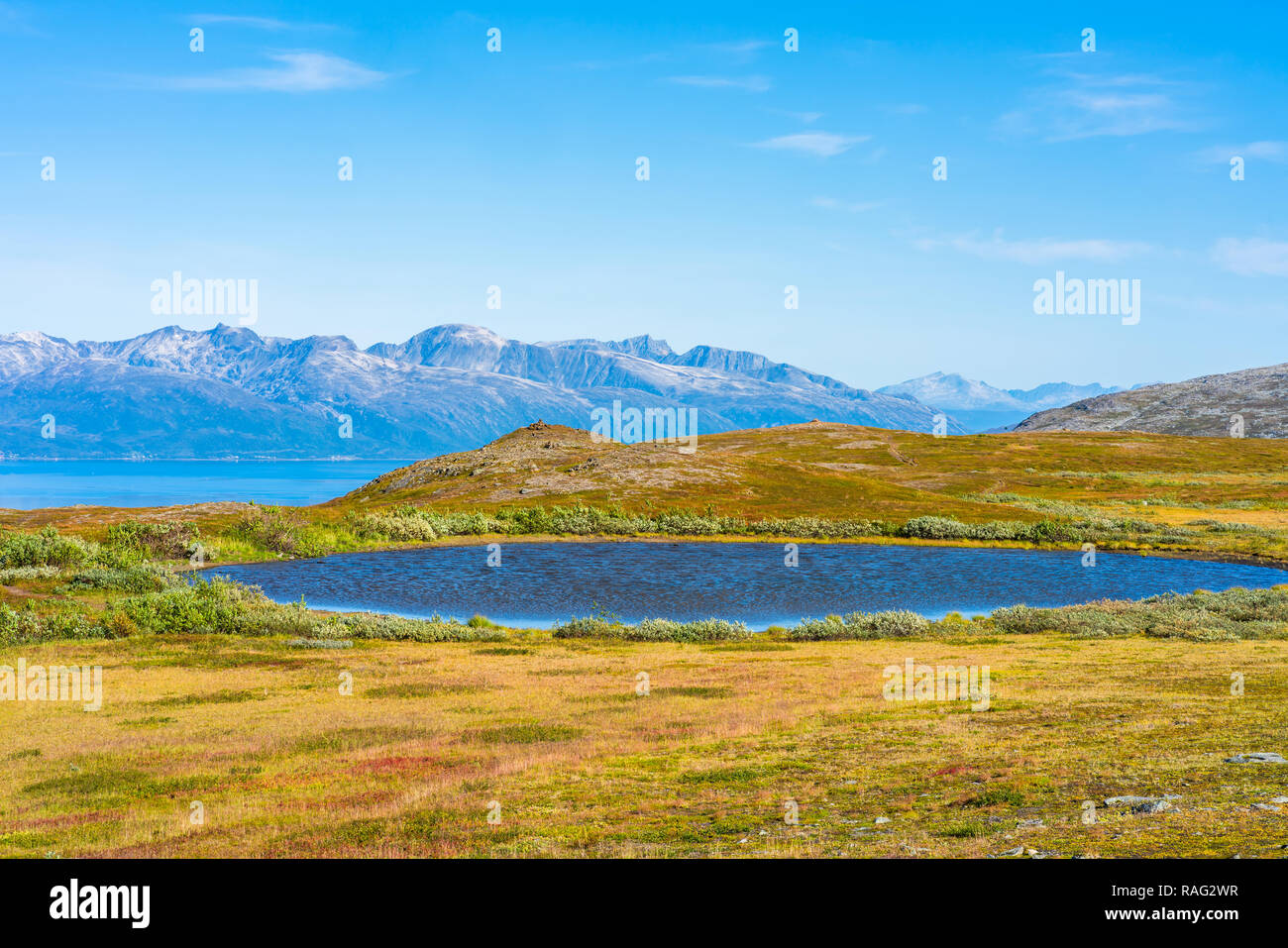 Aerial view strait in tromso hi-res stock photography and images - Alamy
