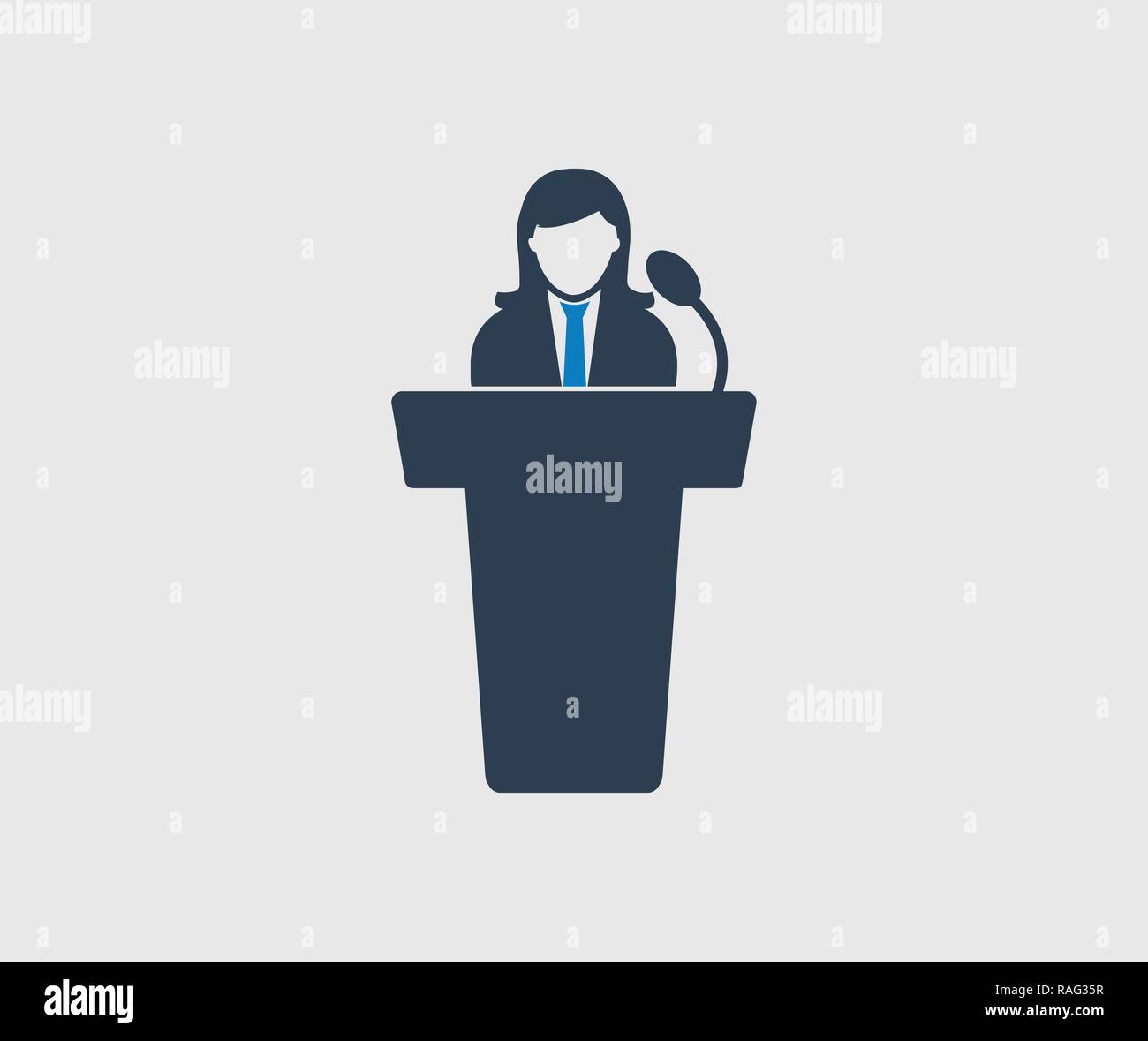 Speakers platform Stock Vector Images - Alamy