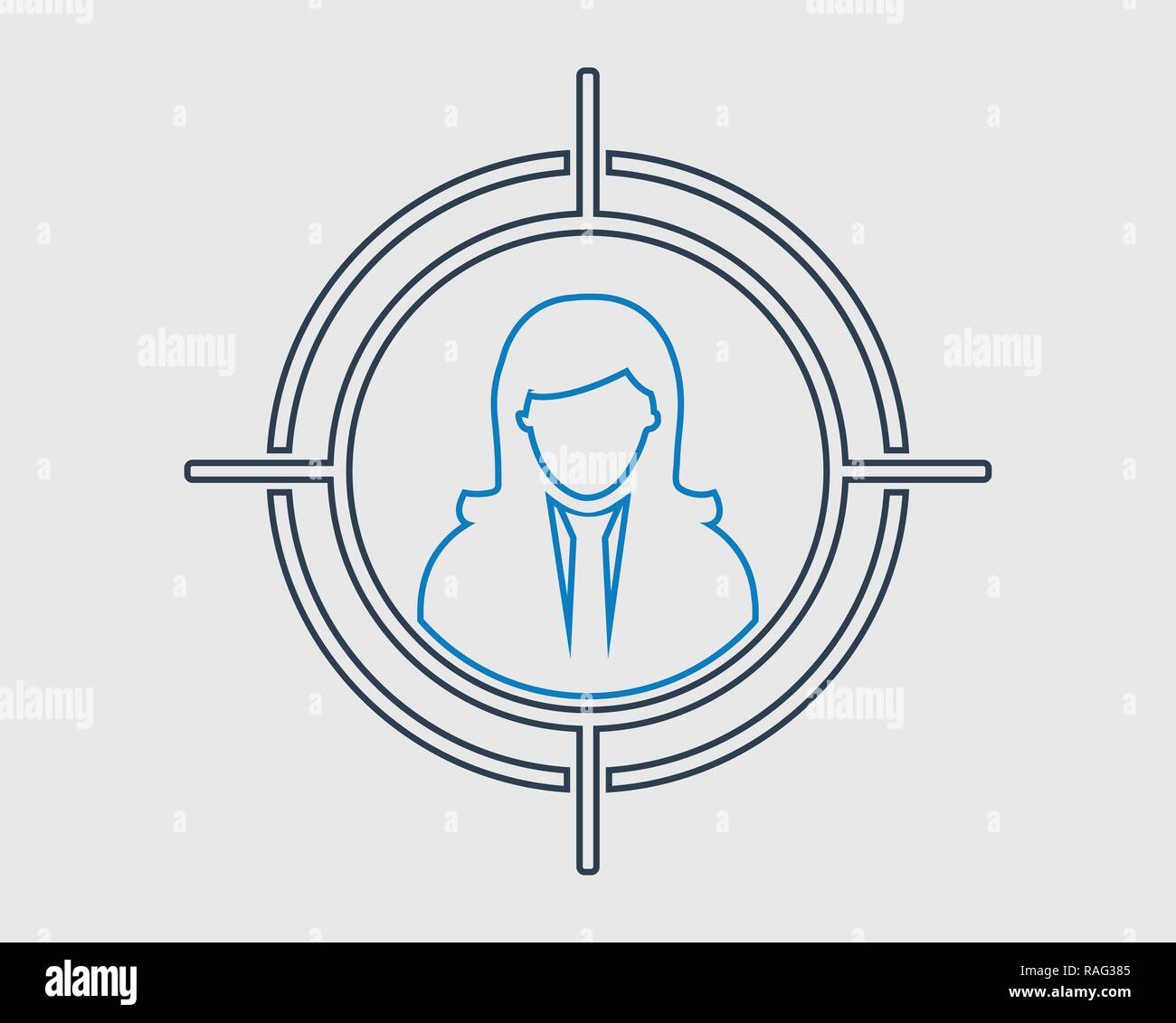 Targeted audience marketing Stock Vector Images - Alamy