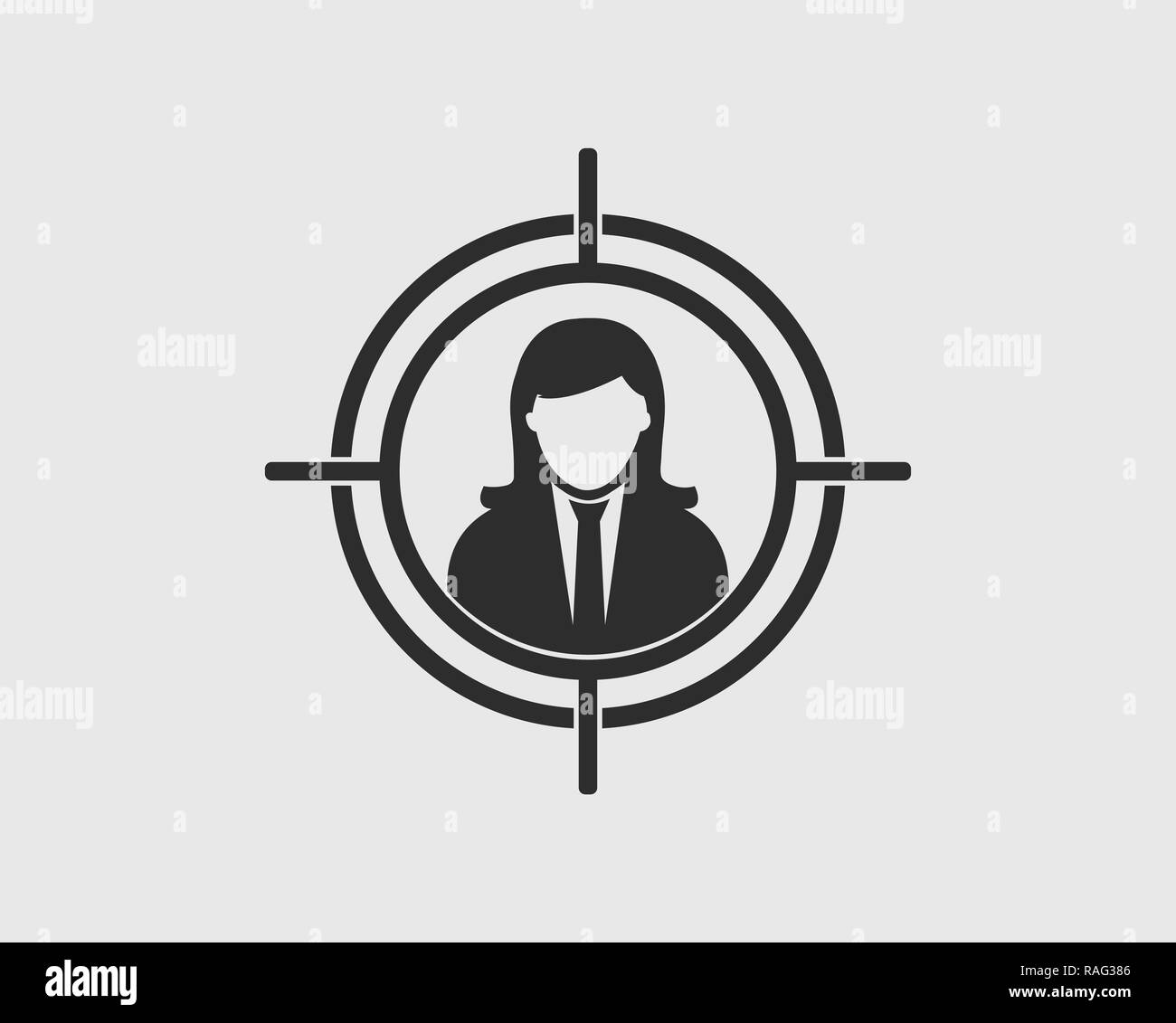 Targeting female audience Stock Vector Images - Alamy