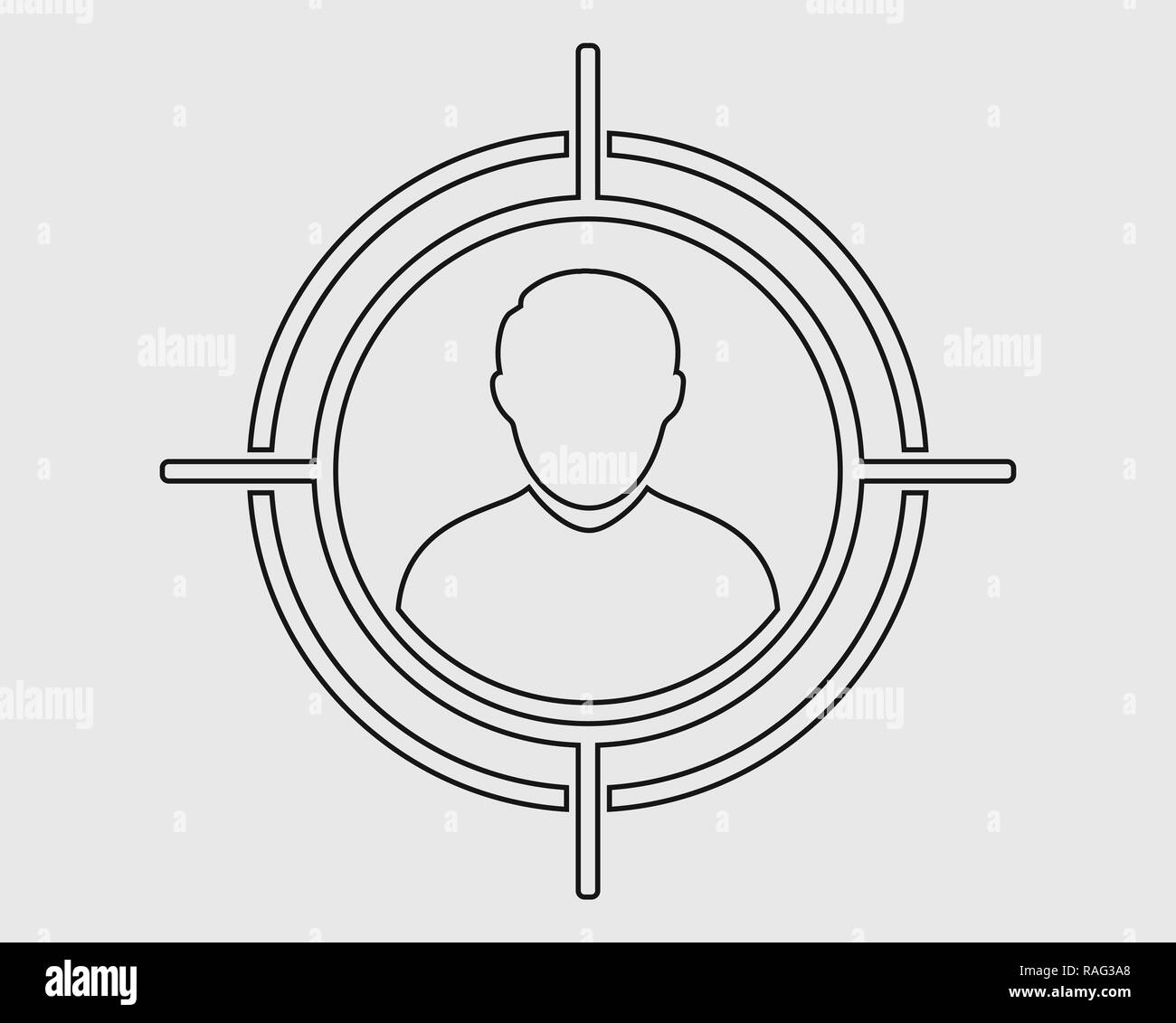 Target audience research set Stock Vector Images - Alamy