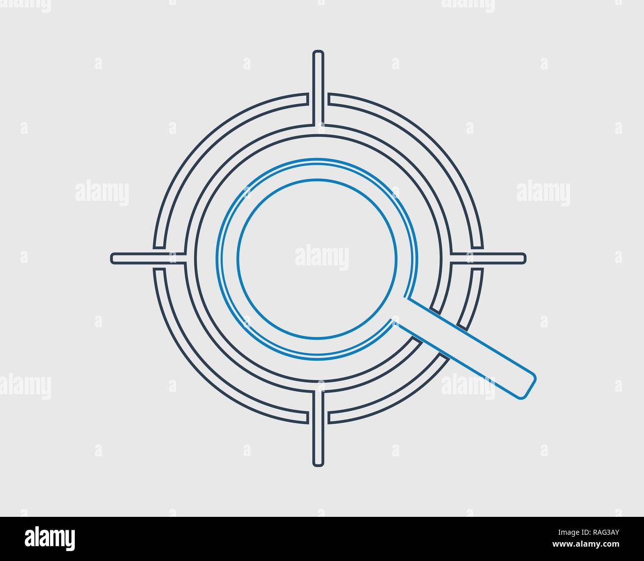 Target Fixing line Icon on gray background Stock Vector Image & Art - Alamy