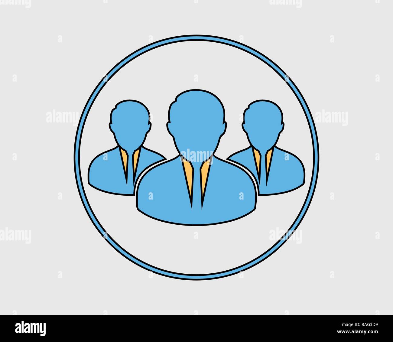 Corporate team Stock Vector Images - Alamy