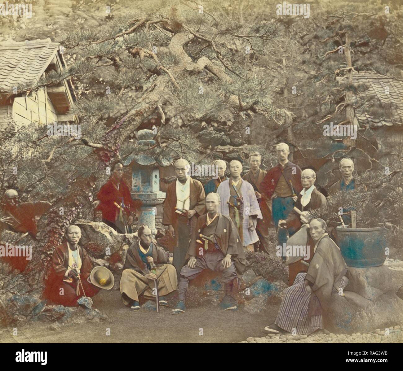 Group of Tycoon's Officers, Felice Beato (English, born Italy, 1832 ...