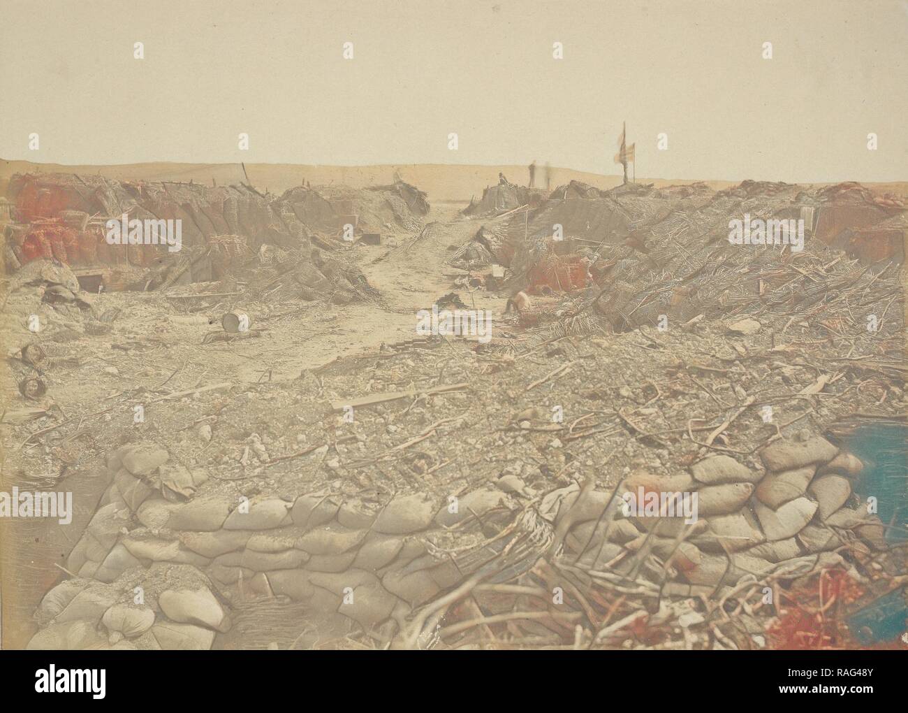 Interior of the Redan, James Robertson (English, 1813 - 1888), Crimea ...