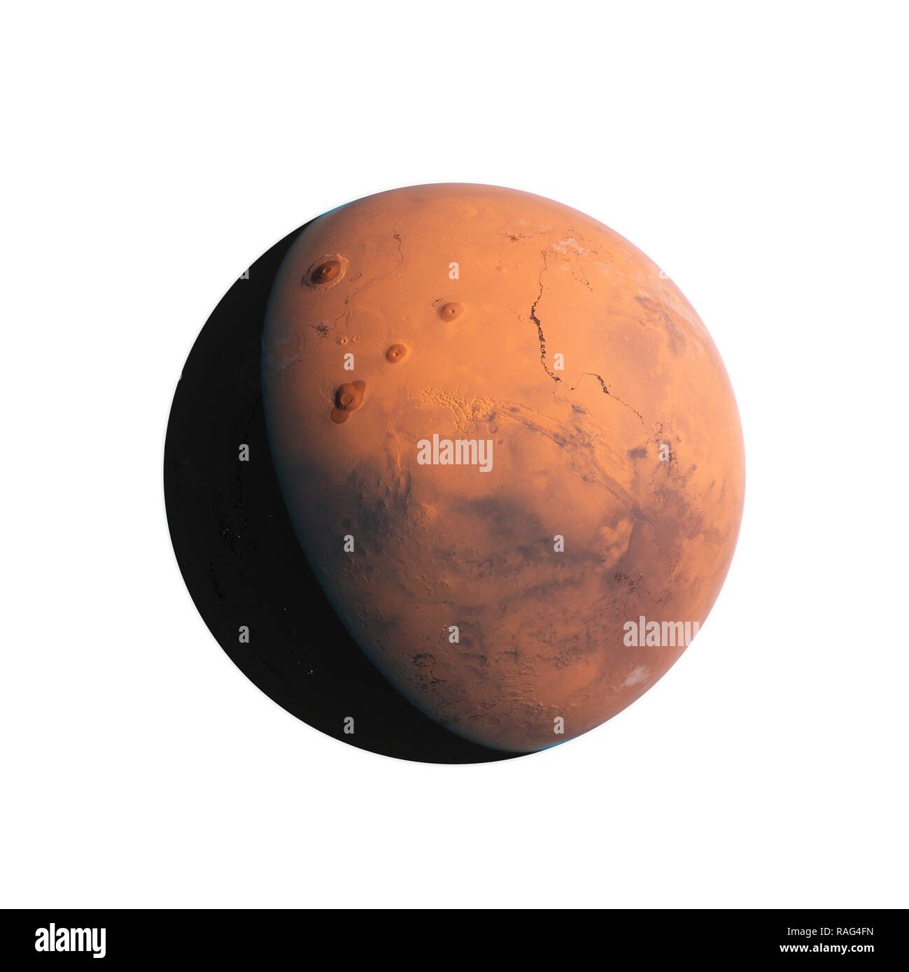 Illustration of Mars Stock Photo - Alamy