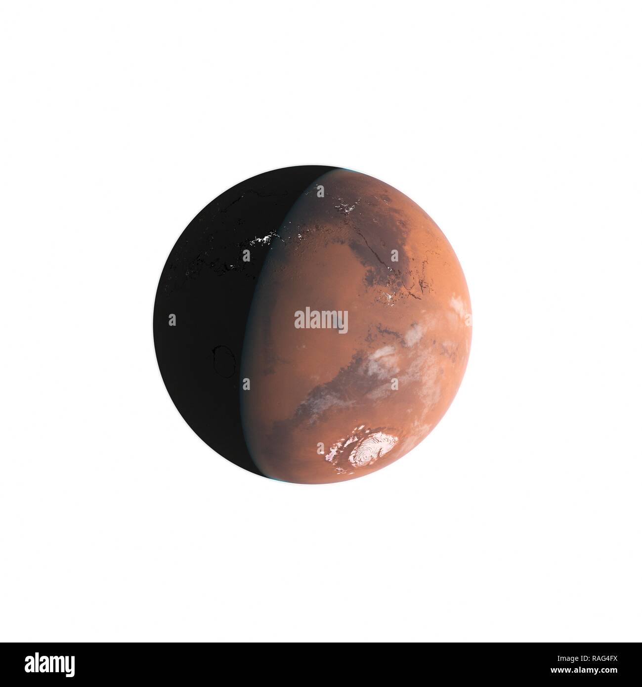 Illustration of Mars Stock Photo - Alamy
