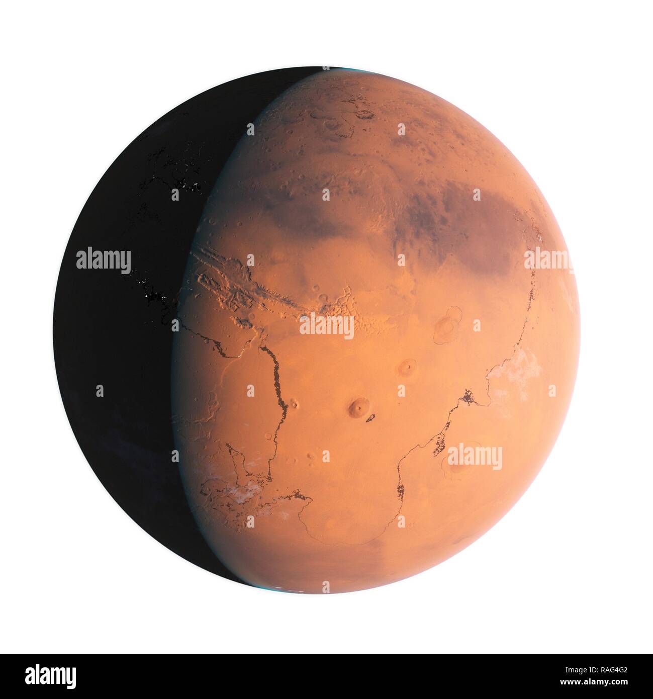 Illustration of Mars Stock Photo - Alamy
