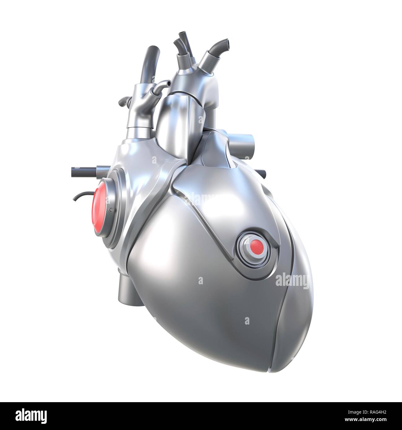 Illustration of an artificial heart Stock Photo - Alamy