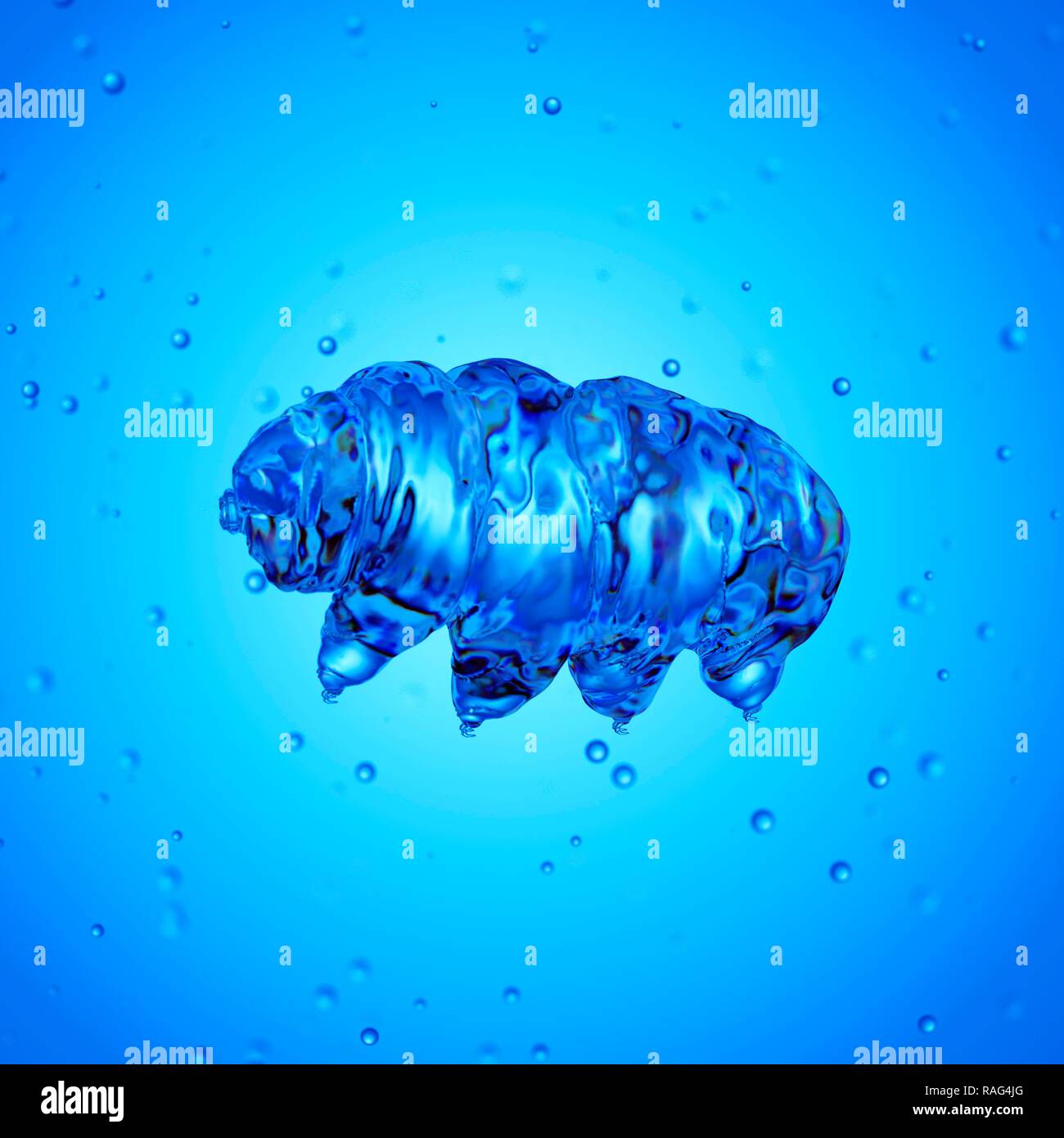Illustration of a water bear Stock Photo - Alamy
