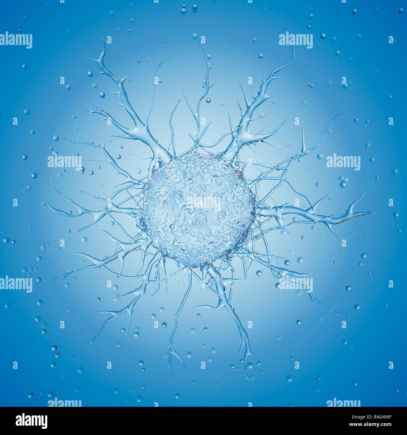 Illustration of a cancer cell Stock Photo - Alamy