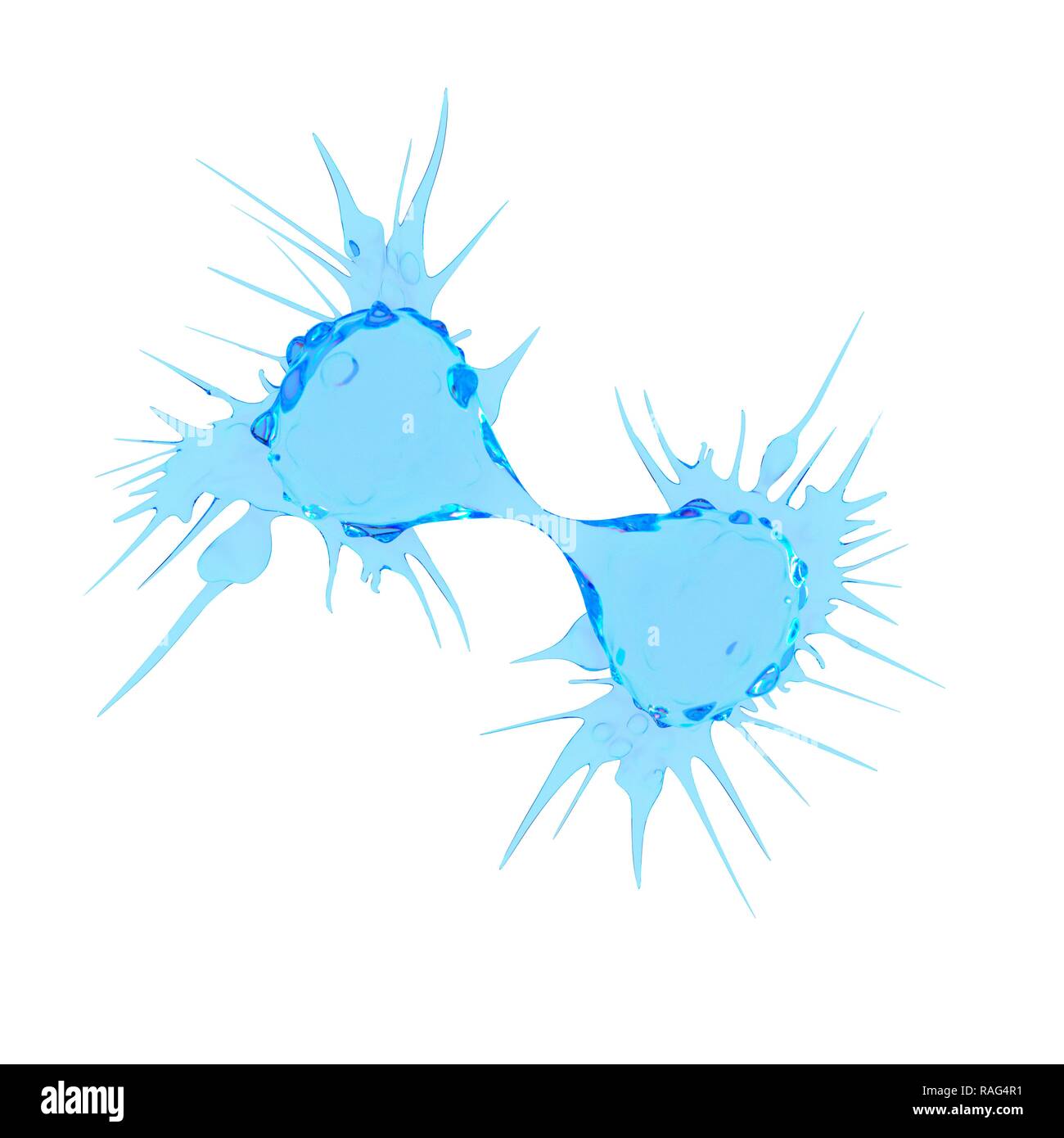 Illustration of a dividing cancer cell Stock Photo - Alamy