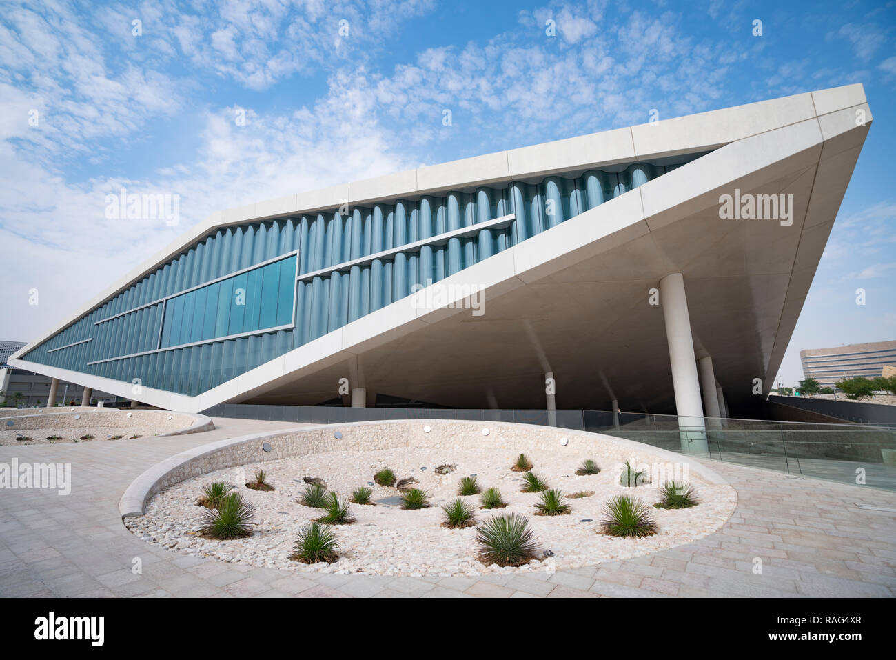 New Qatar national Library in Education City, Doha, Qatar. Architect ...