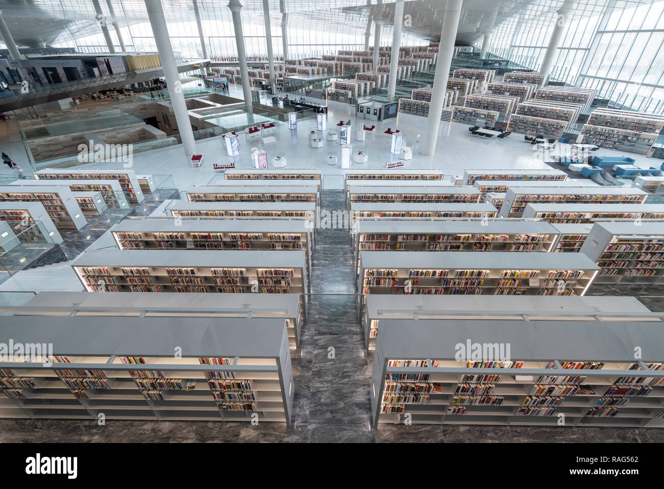 New Qatar national Library in Education City, Doha, Qatar. Architect ...