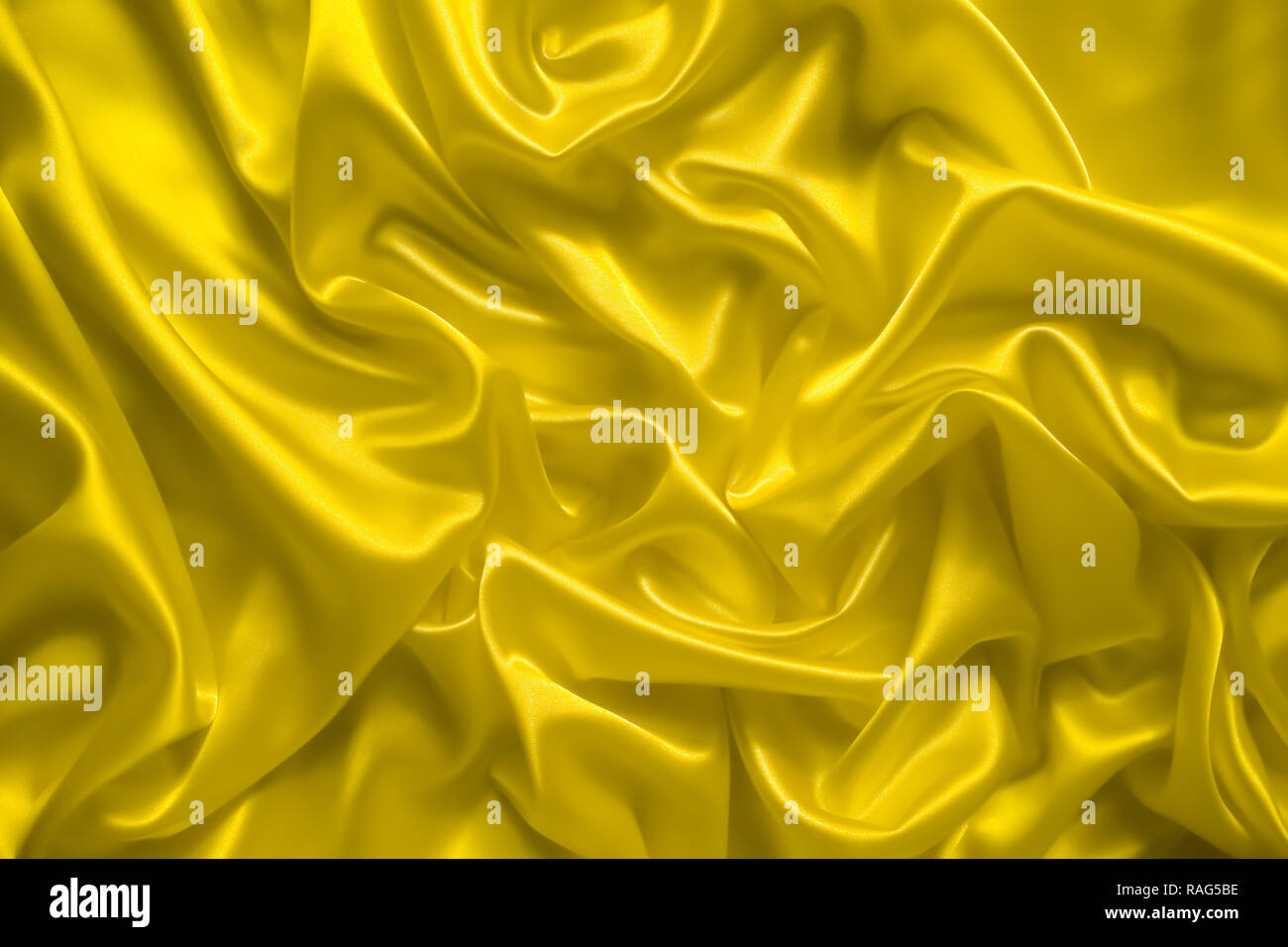 Smooth elegant yellow silver silk or satin luxury cloth fabric texture ...