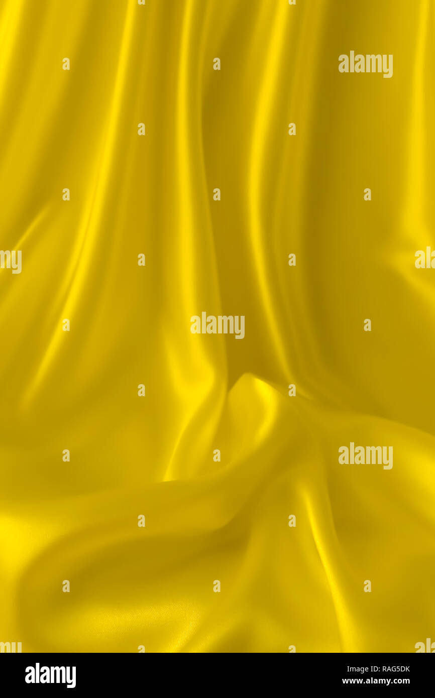 Smooth elegant yellow silver silk or satin luxury cloth fabric texture ...