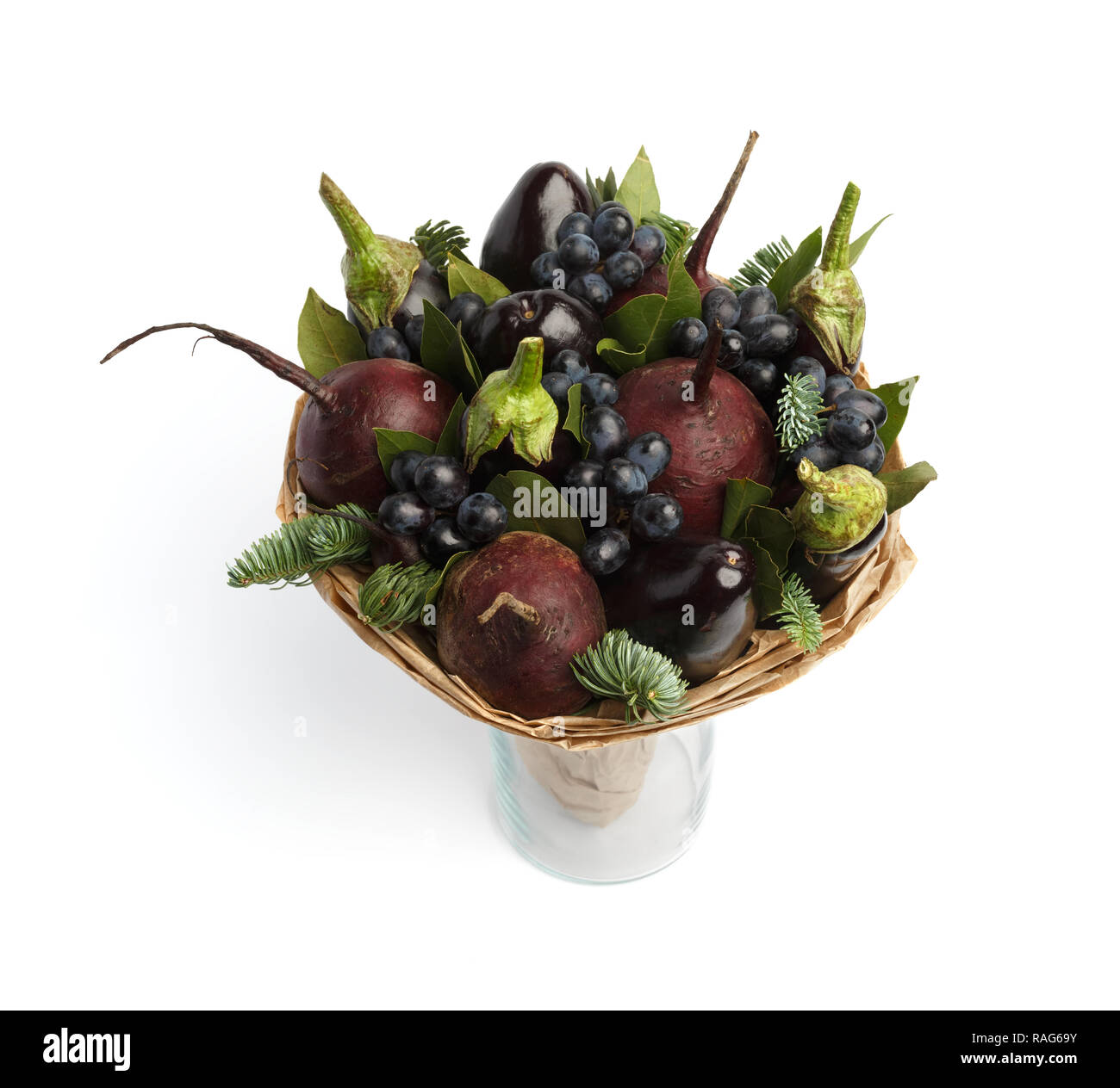 Unique edible vegetable bouquet as a birthday present for a vegetarian ...