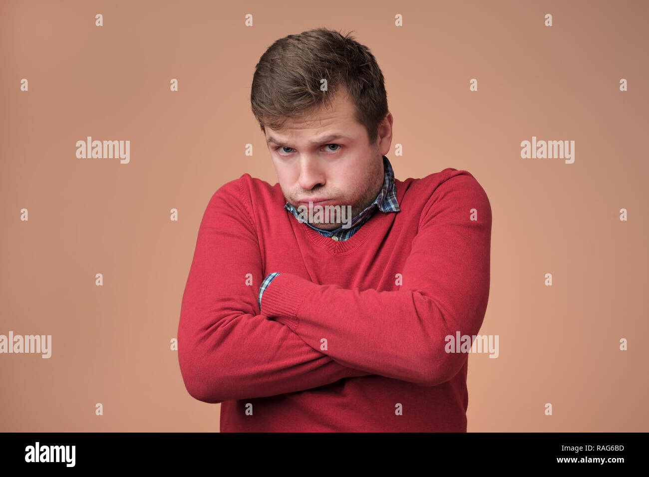 Miserable man model hi-res stock photography and images - Alamy