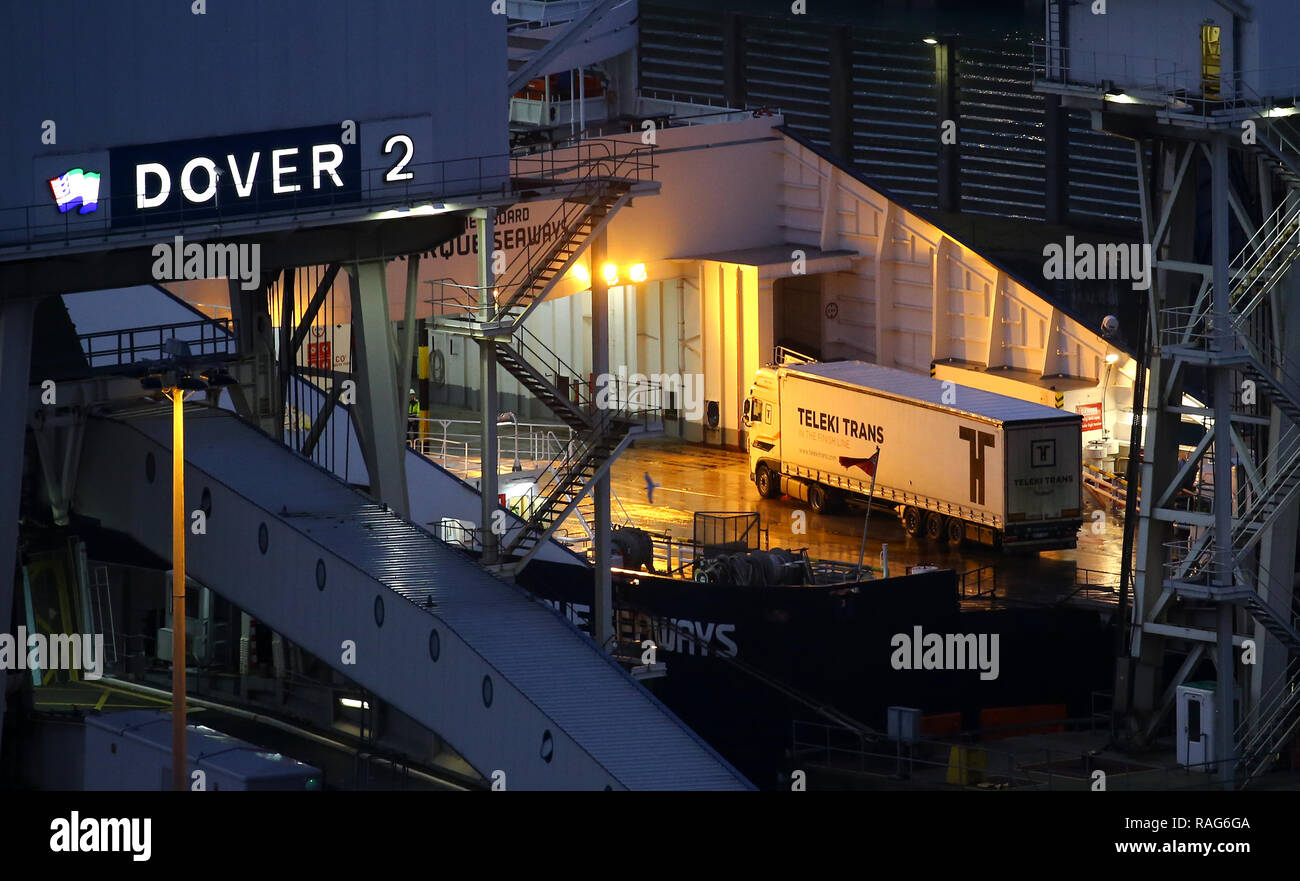 Dover port lorries hi-res stock photography and images - Alamy