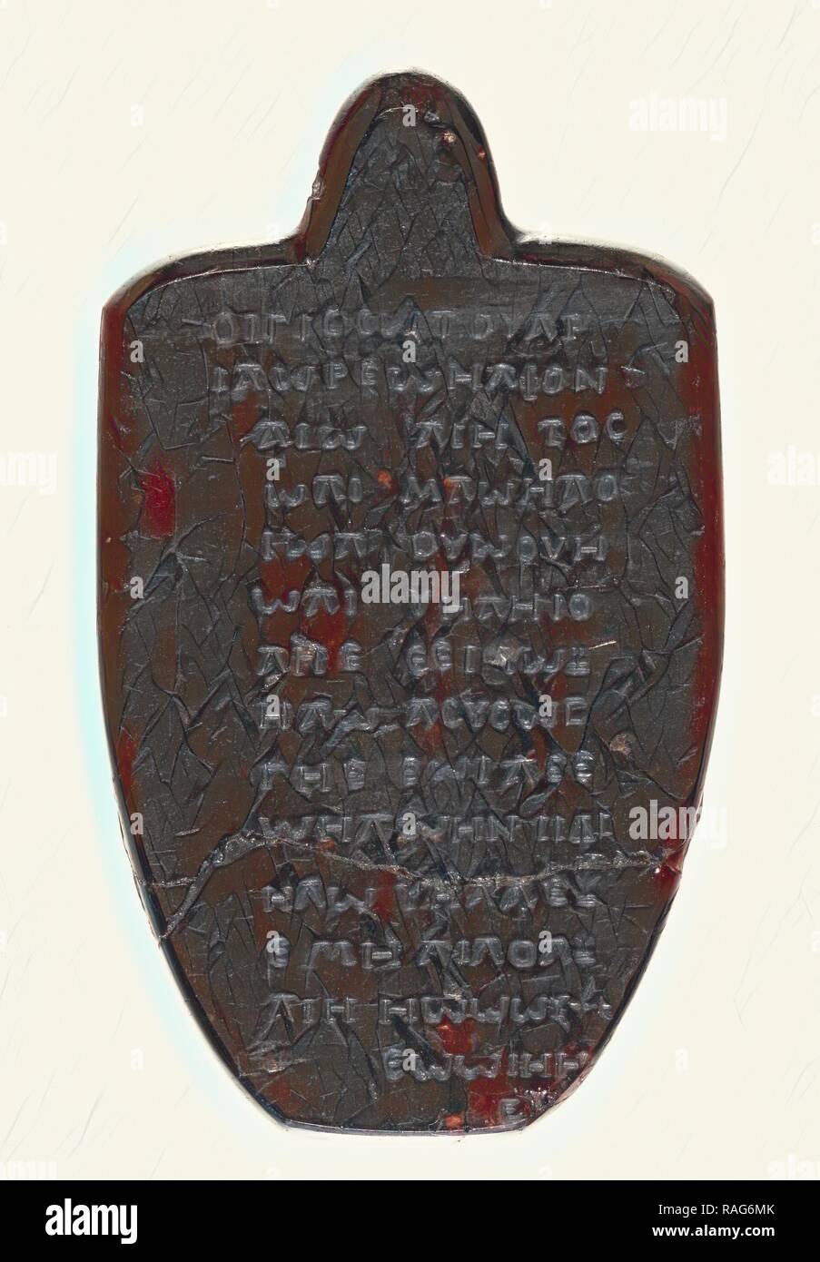 Gnostic Amulet Engraved on a Garnet, Europe (?), 18th century, Garnet ...