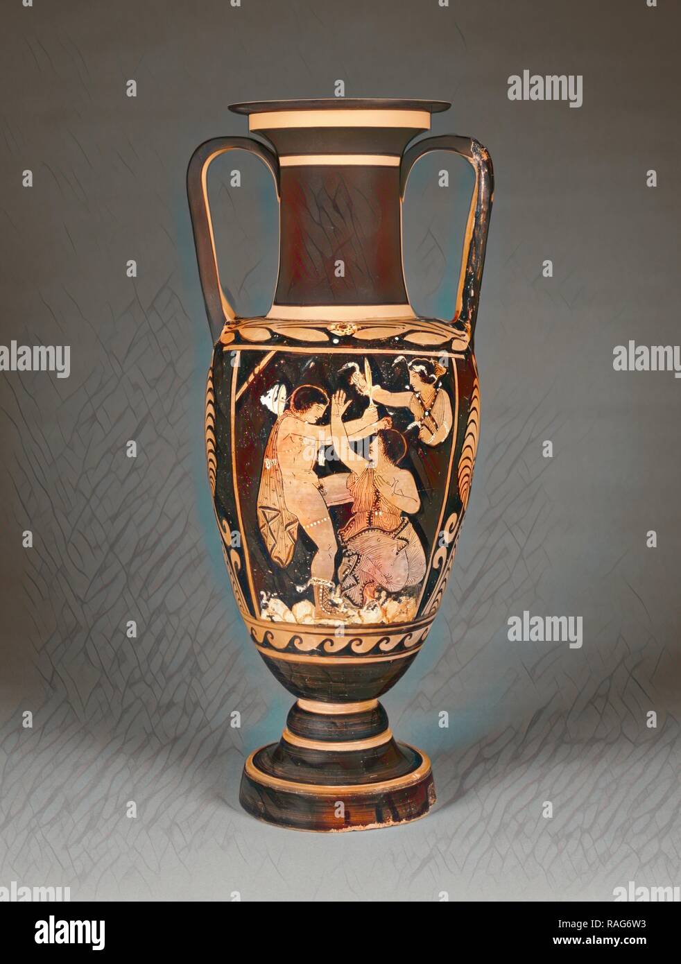 Paestan Red-Figure Neck Amphora, Attributed as close to Asteas (Greek ...