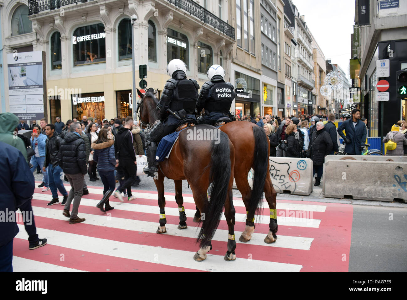 Brussels police politie belgium hi-res stock photography and images - Alamy