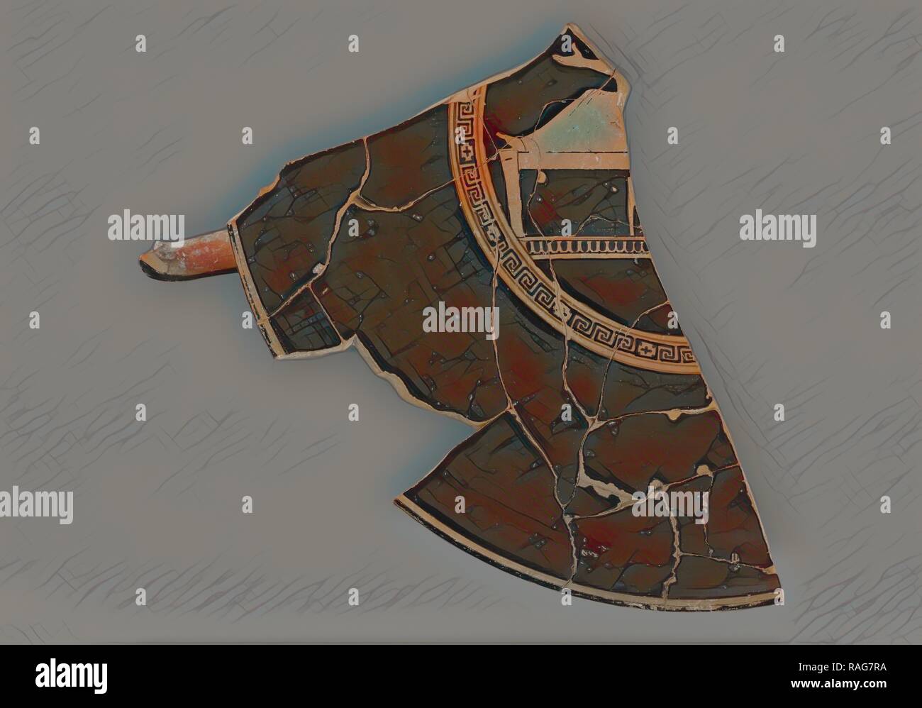 Attic Red-Figure Kylix Fragment, Attributed to Euaion Painter (Greek ...