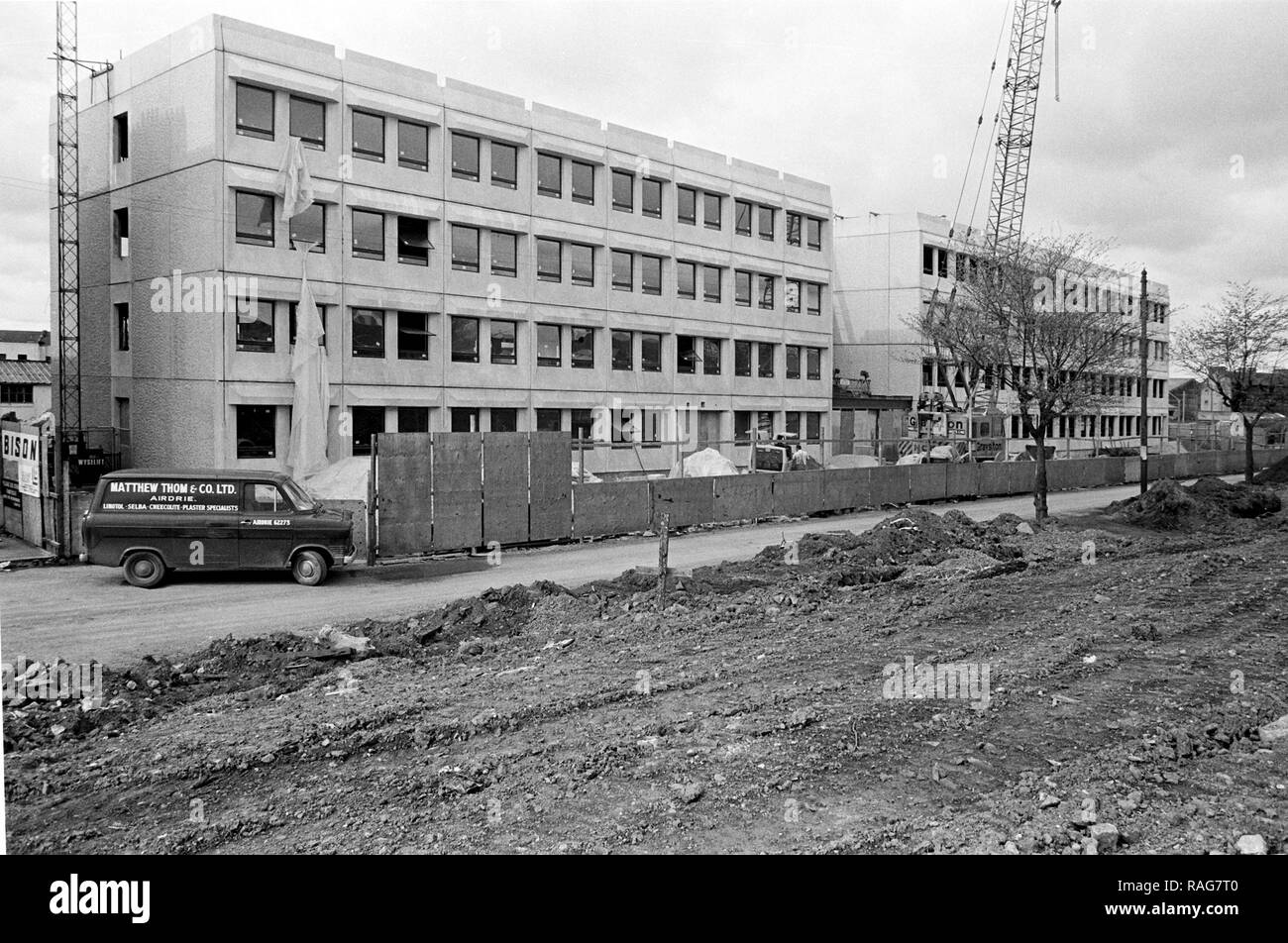 The new Clydebank Council buildings under construction. 1979 Stock ...