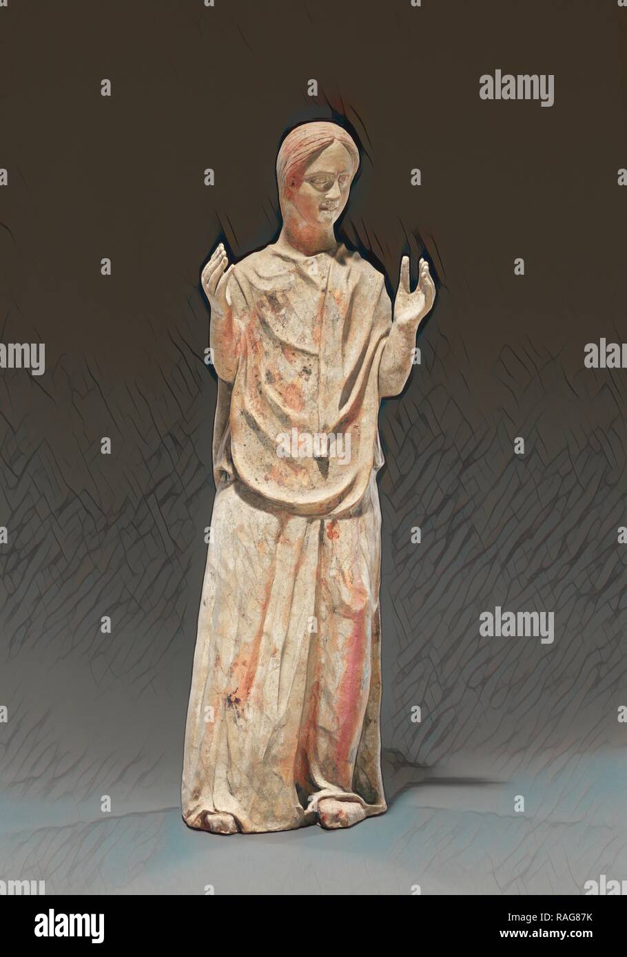 Statue of a Mourning Woman, Canosa, South Italy, 300 - 275 B.C ...