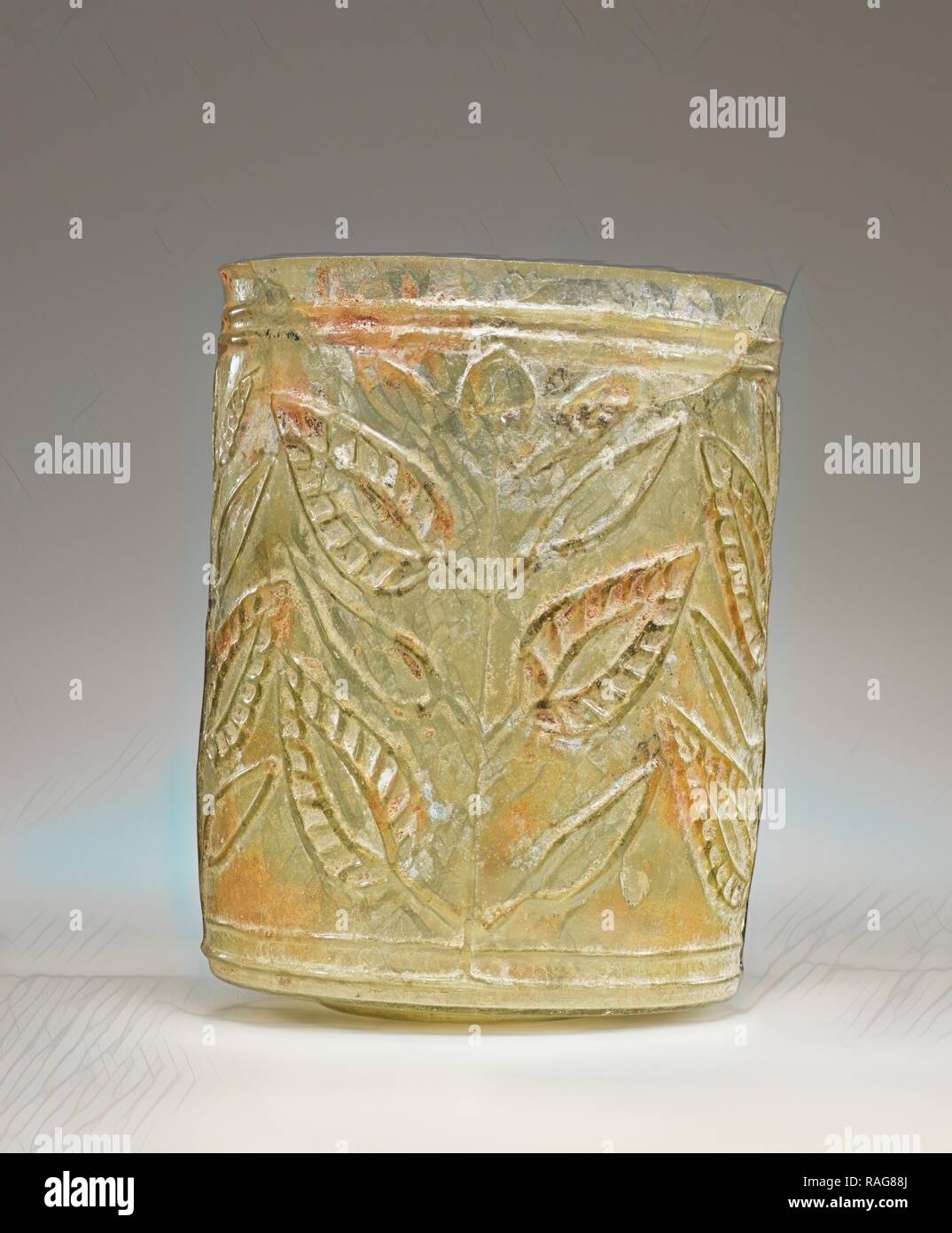 Leaf Beaker, Eastern Mediterranean, Roman Empire, 1st century, Glass, 7 ...