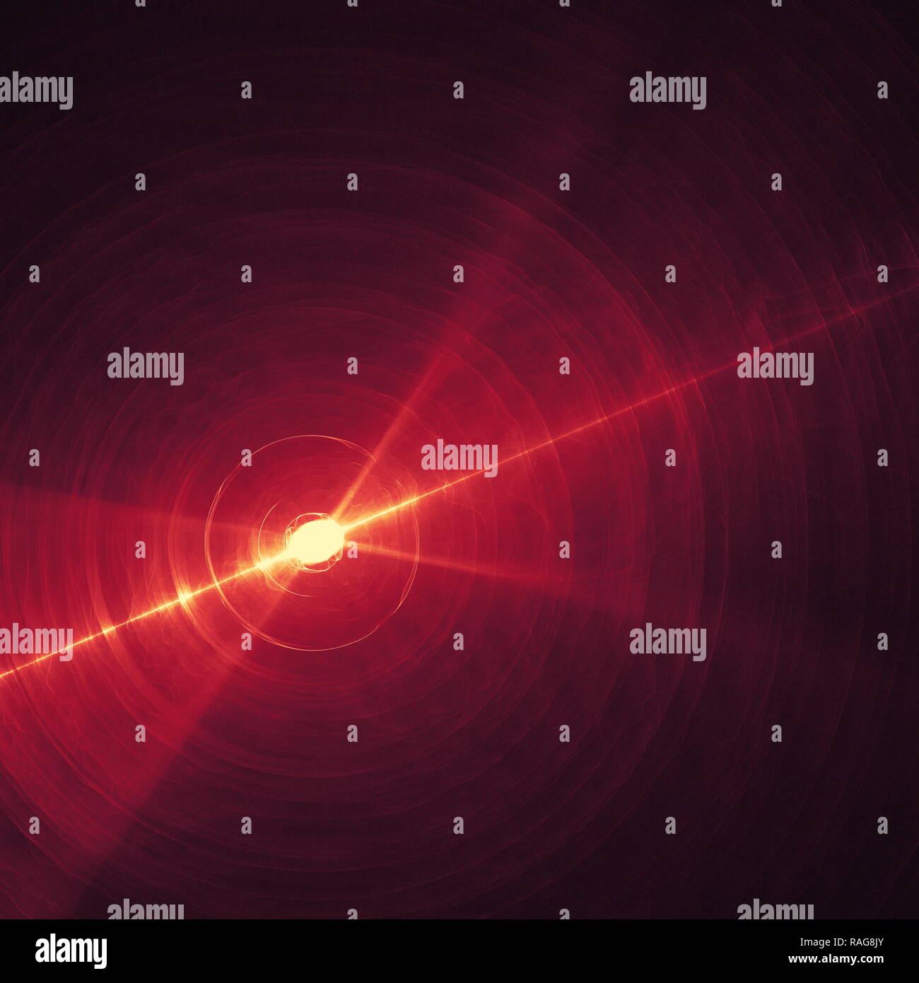 glowing red curved lines over dark Abstract Background space universe ...