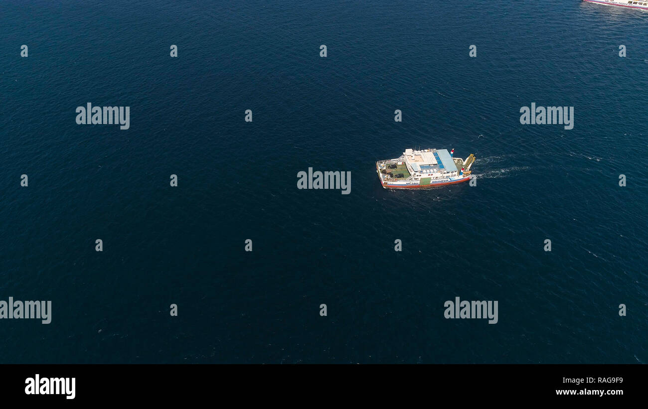 public ferry ships carrying passengers from Gilimanuk harbour ferry ...