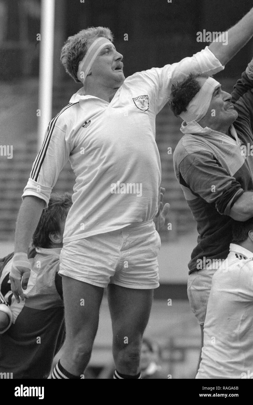 Twickenham London, United Kingdom. Rugby 1987 Harlequins' vs Swansea ...