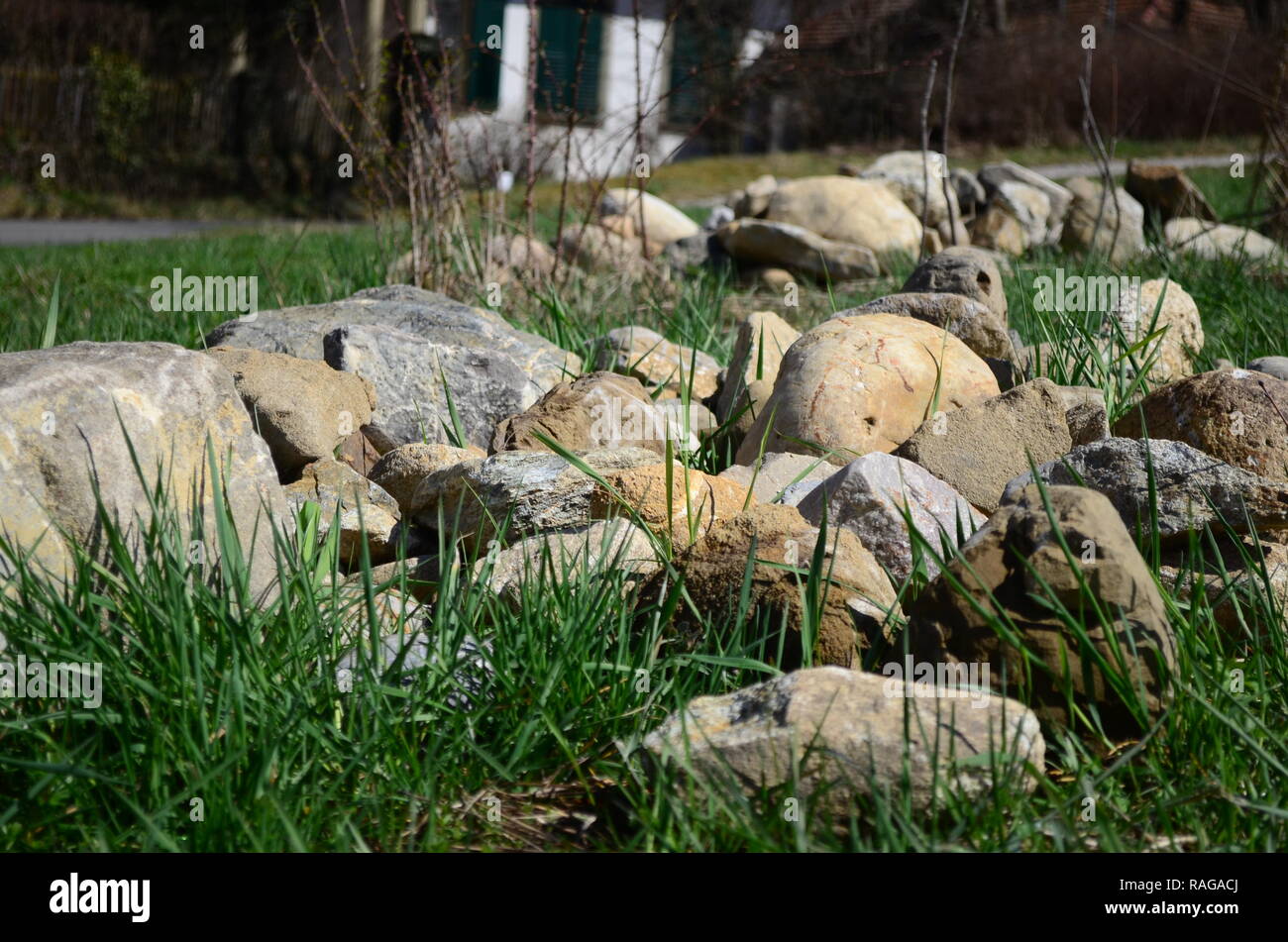 Round objects of grass hi-res stock photography and images - Alamy