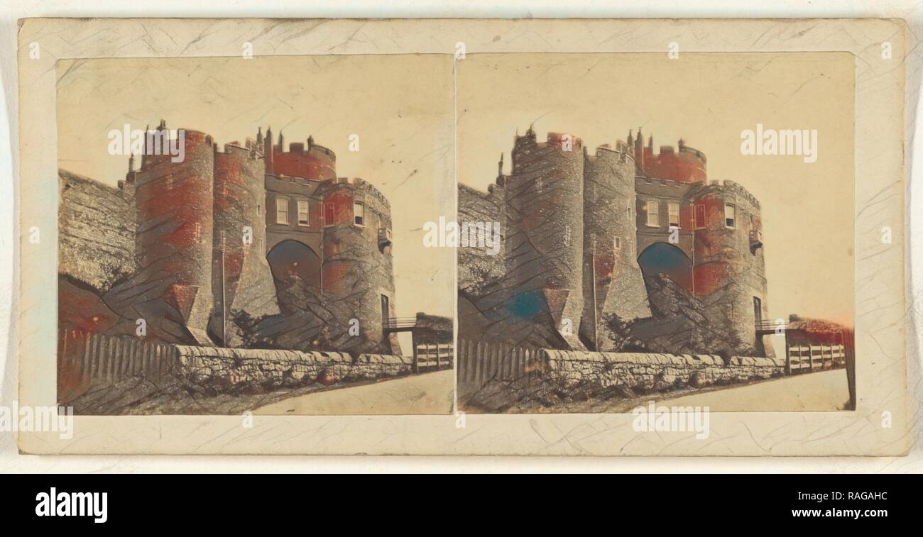 Dover Castle, Old Entrance, British, about 1860, Albumen silver print ...