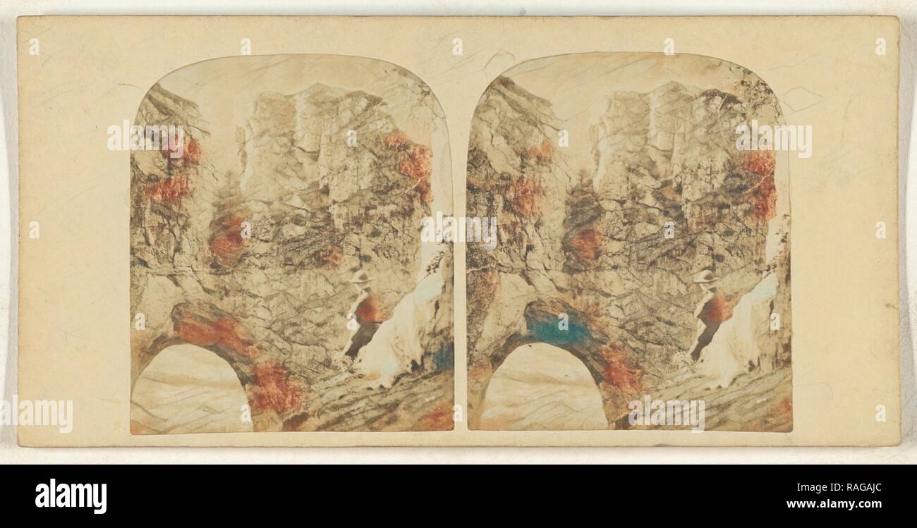 View from interior of Reynard's Cave, Dovedale, British, about 1860 ...