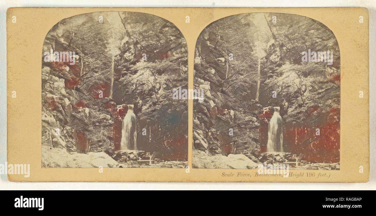 Scale Force, Buttermere, (Height 196 feet.), British, about 1860 ...