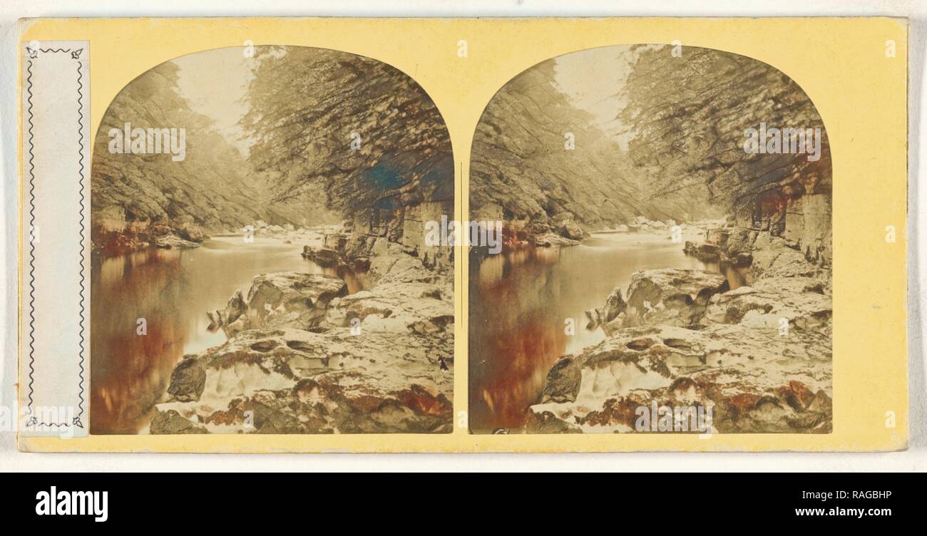 River scene, British, about 1860, Albumen silver print. Reimagined by ...
