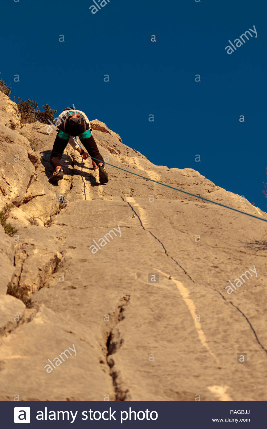 Climbing Wall Boy Teen Stock Photos & Climbing Wall Boy Teen Stock ...