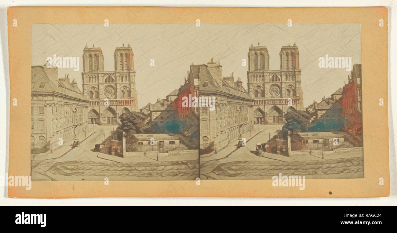 Notre Dame, French, 1860s, Albumen silver print. Reimagined by Gibon ...
