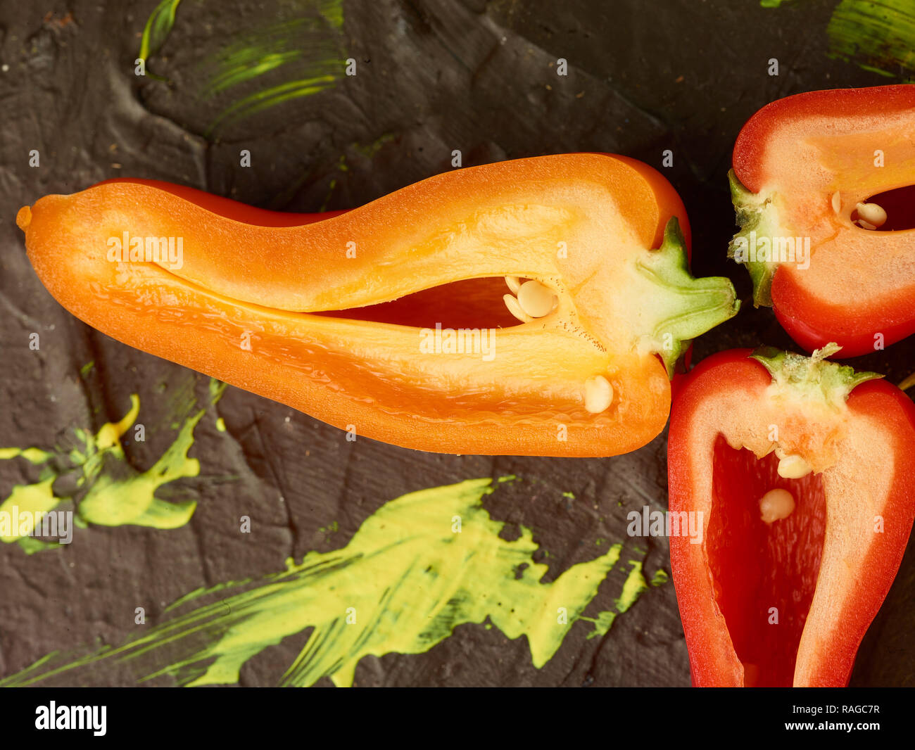 Mini Capiscum, sweet pepper food still-life photograph Stock Photo - Alamy