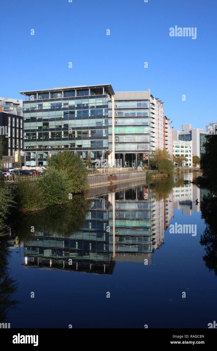 Modern office buildings in leeds city centre hi-res stock photography ...