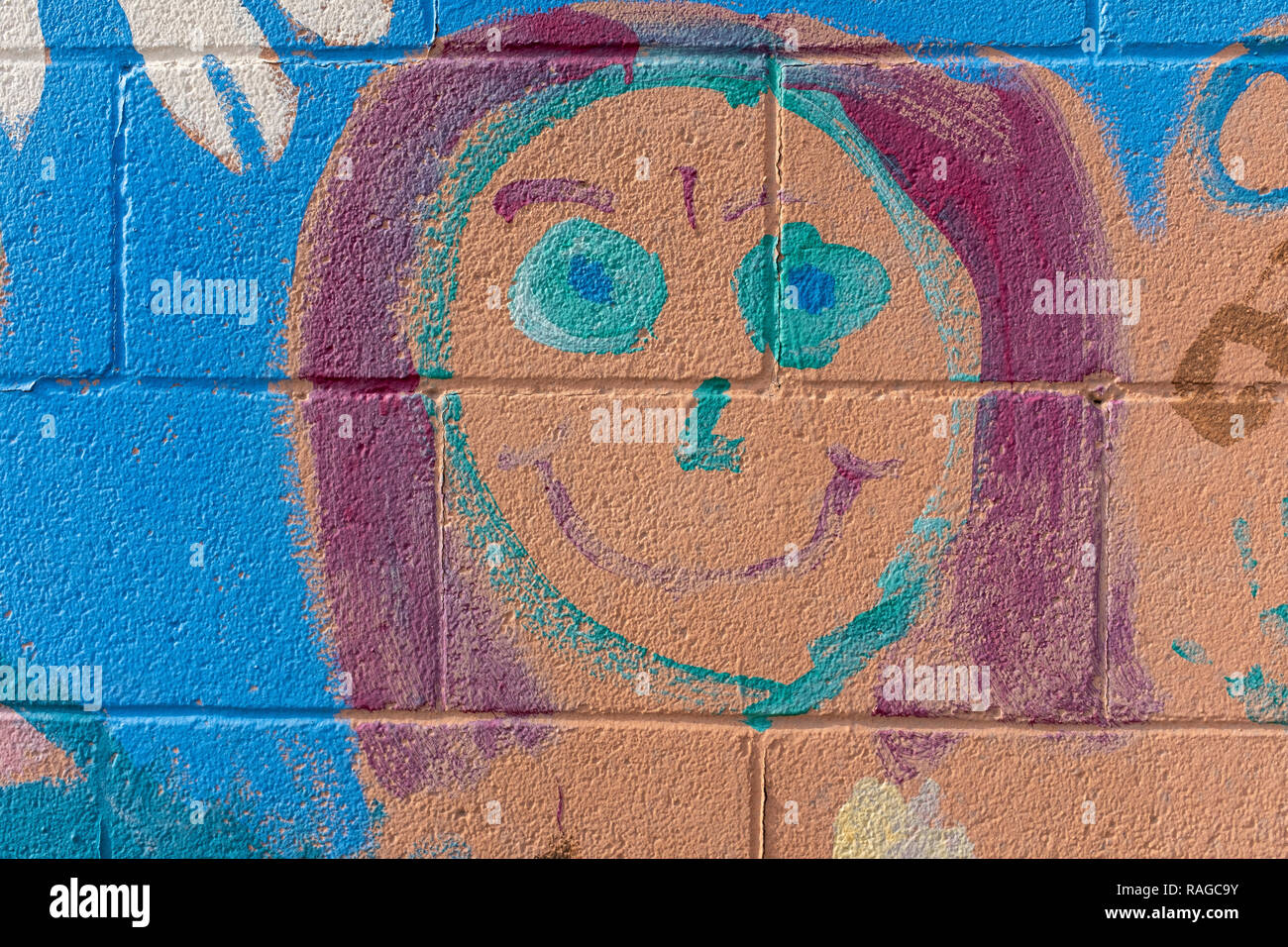 Painting childs face hi-res stock photography and images - Alamy